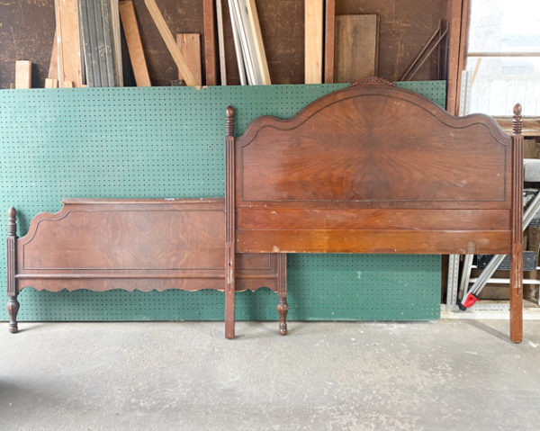 HOW TO MAKE A BENCH FROM A BED - My Creative Days