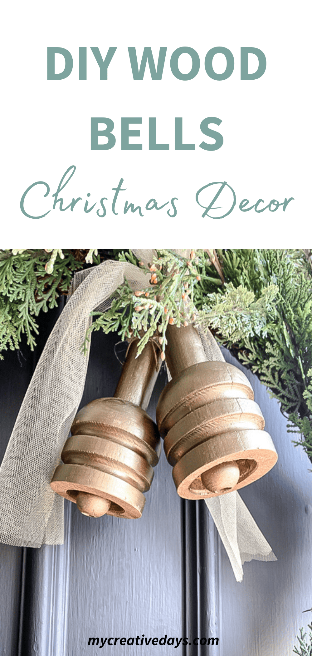 DIY WOOD BELLS FOR CHRISTMAS DECOR - My Creative Days