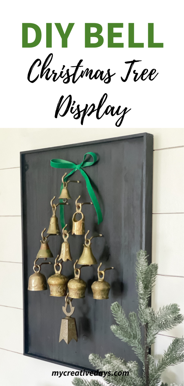 DIY Bell Christmas Tree Display - My Creative Days