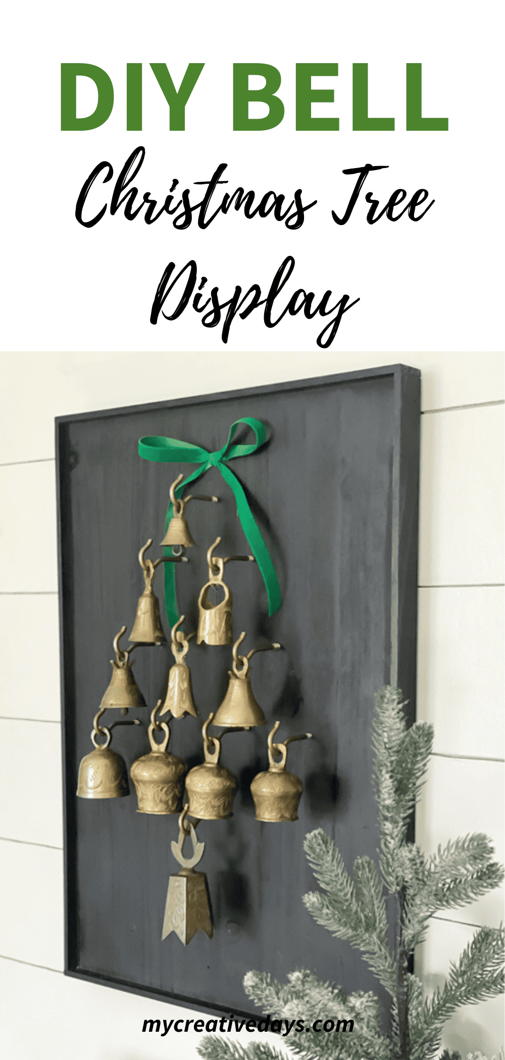 DIY Bell Christmas Tree Display - My Creative Days