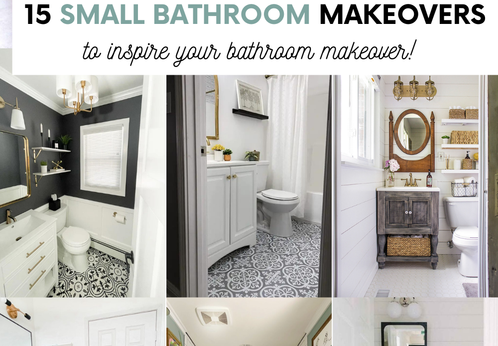 15 Small Bathroom Makeovers To Inspire Your Project - My Creative Days