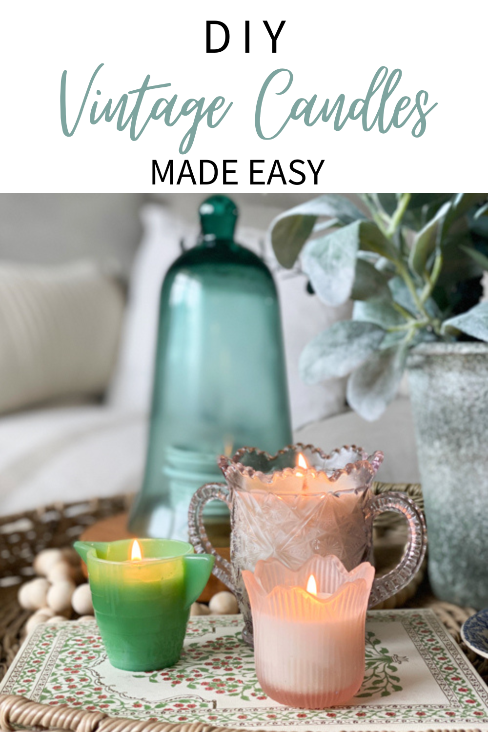 DIY Vintage Candles Made Easy - My Creative Days