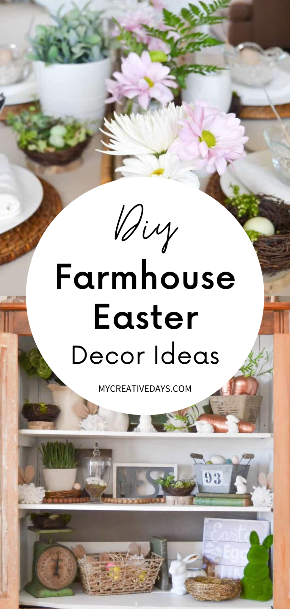 Farmhouse Easter Decor Ideas - My Creative Days