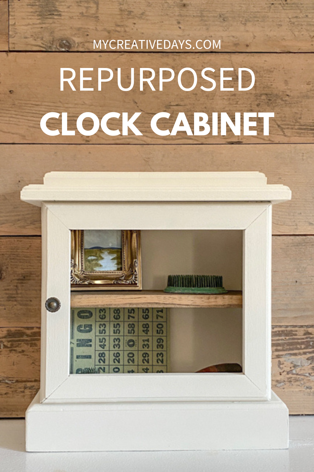 Repurposed Clock Cabinet - My Creative Days