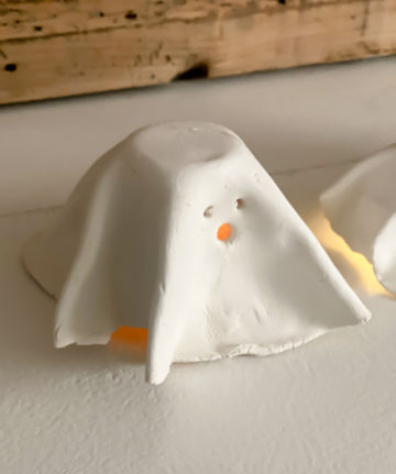 DIY Clay Tea Light Ghosts: Easy & Adorable Halloween Decor! - My ...