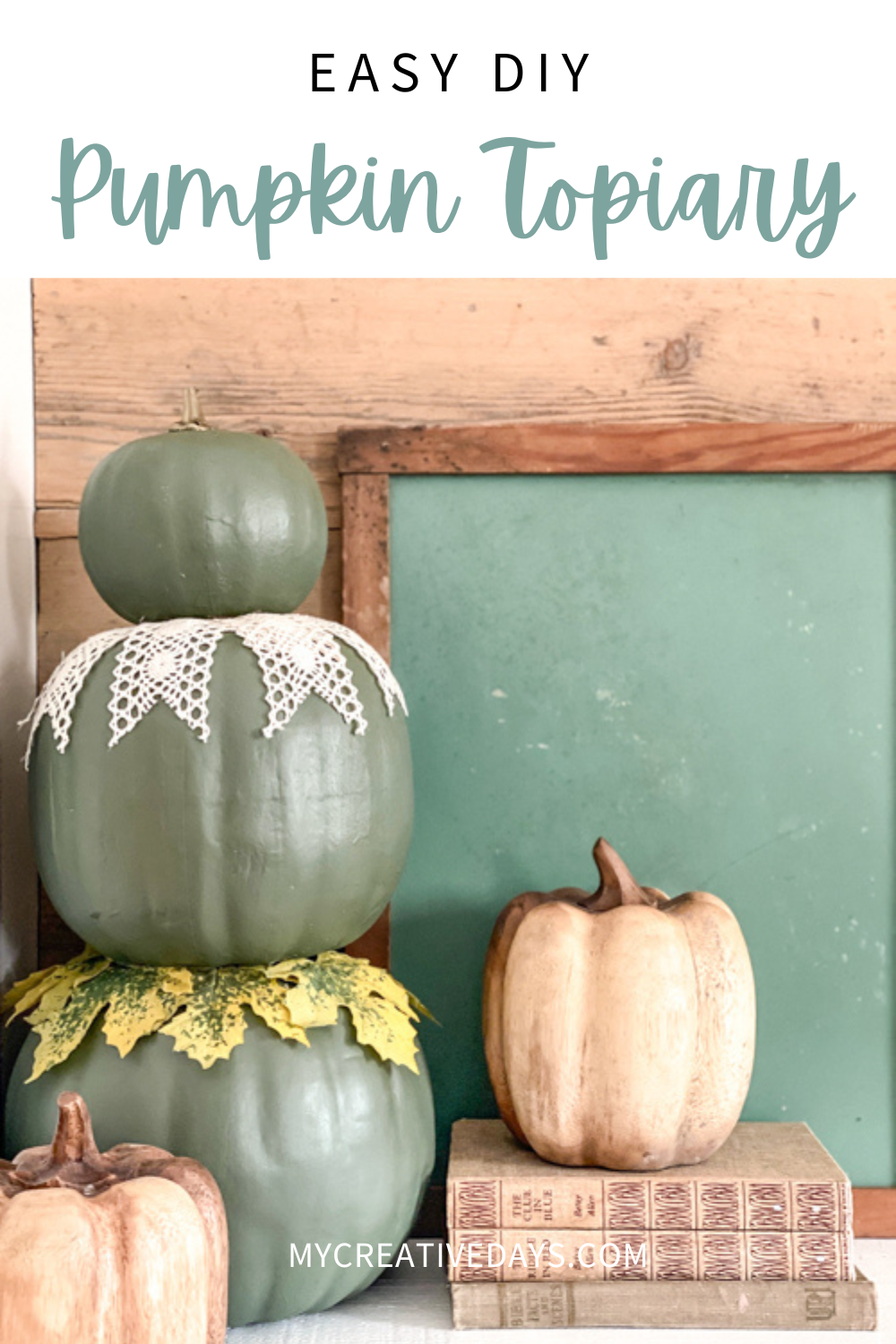 DIY Pumpkin Topiary - My Creative Days