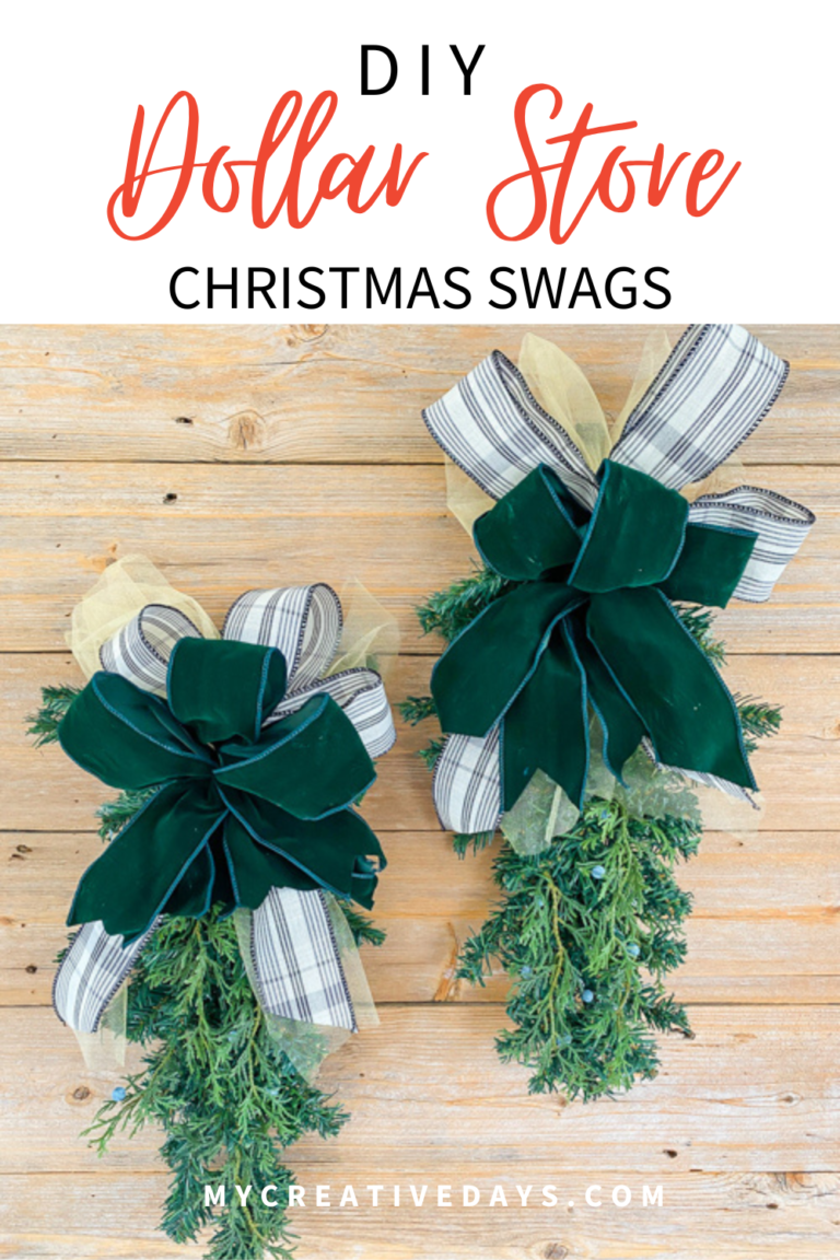 DIY Dollar Store Christmas Swags - My Creative Days