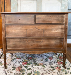 Dresser Makeover with Paint and Gel Stain - My Creative Days