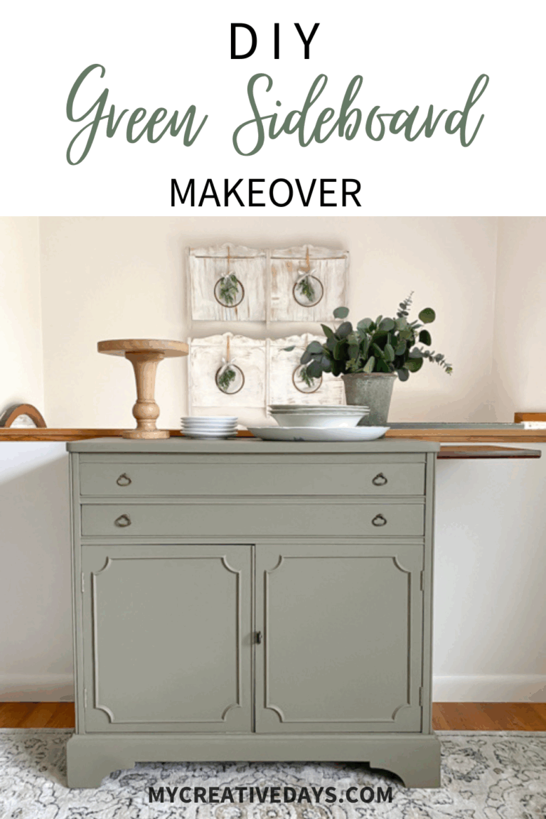 DIY Green Sideboard Makeover - My Creative Days