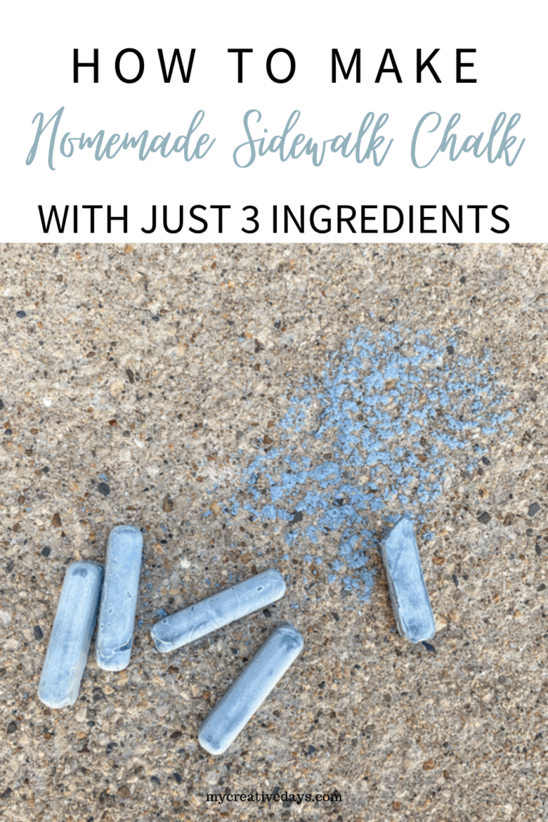 How to Make Homemade Sidewalk Chalk with Just 3 Ingredients - My ...