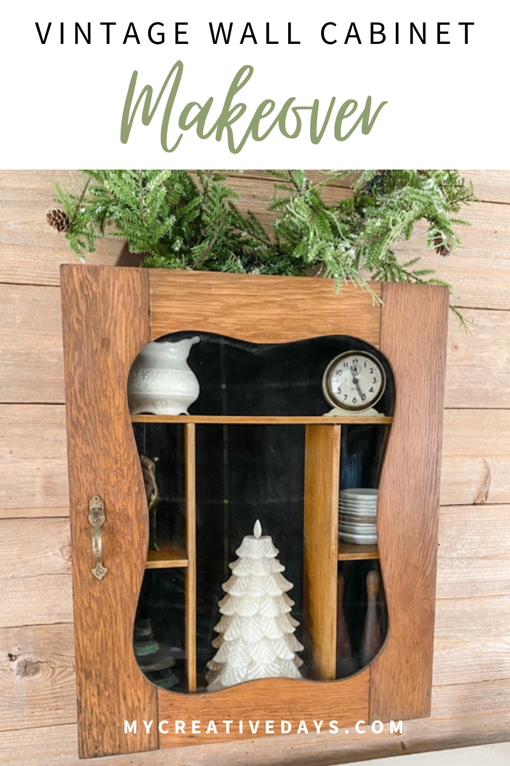 Vintage Wall Cabinet Makeover: A Simple Update That Keeps Its Original ...